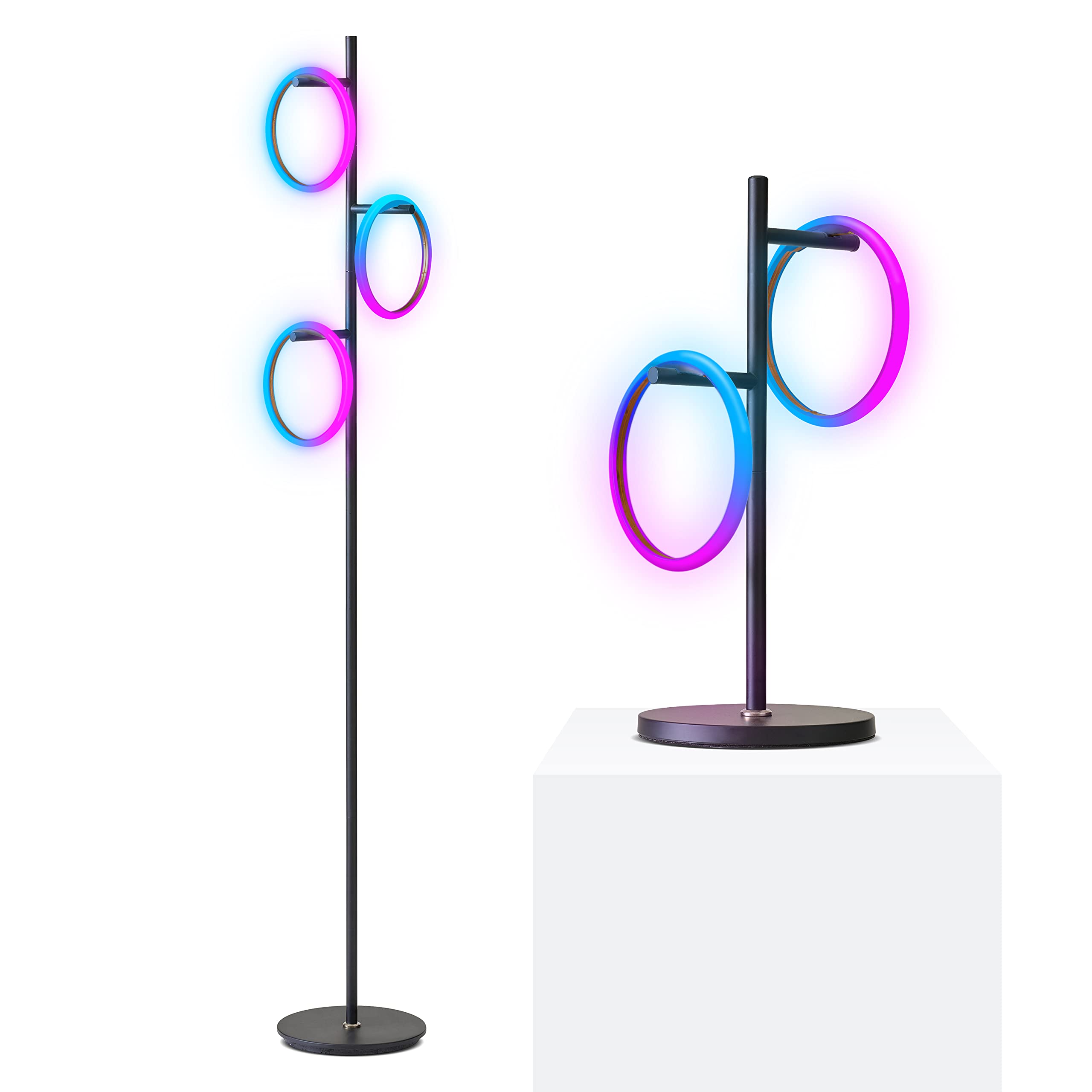 Brightech Saturn Modern Color Changing Floor Lamp bundled Saturn Modern ...