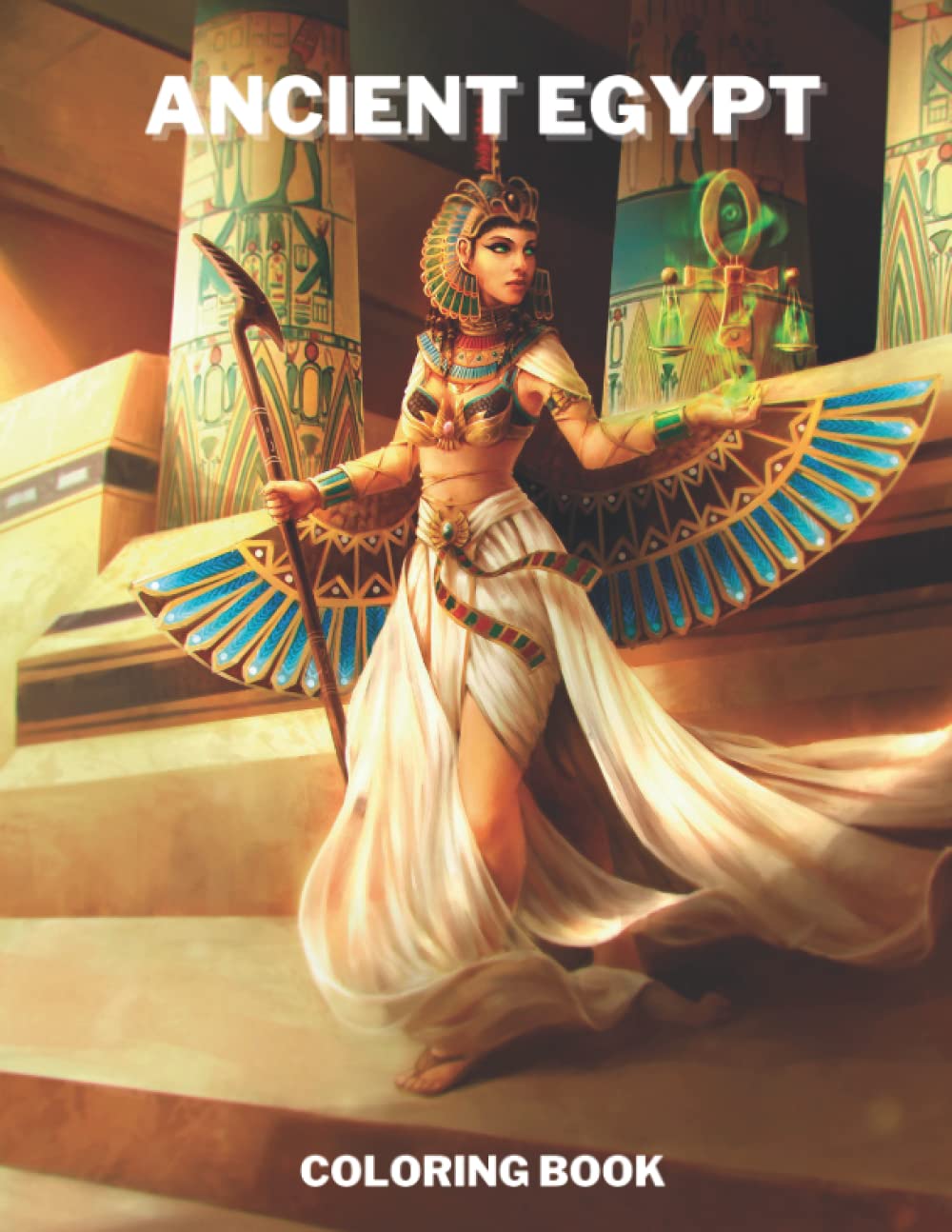 Buy Ancient Egypt coloring book: egyptian coloring book ( Tutankhamun ...