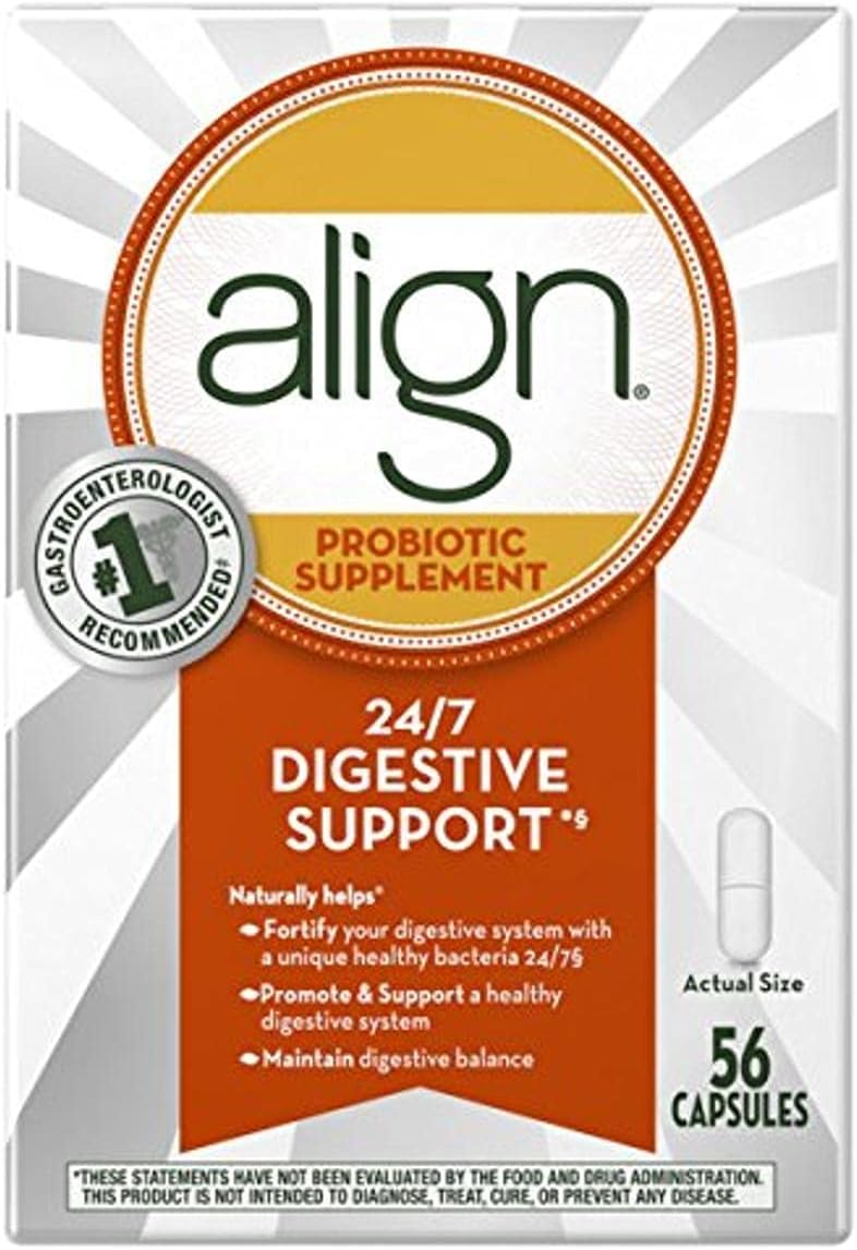 Amazon.com: Align Probiotic Supplement, 56 Count (Packaging May Vary ...
