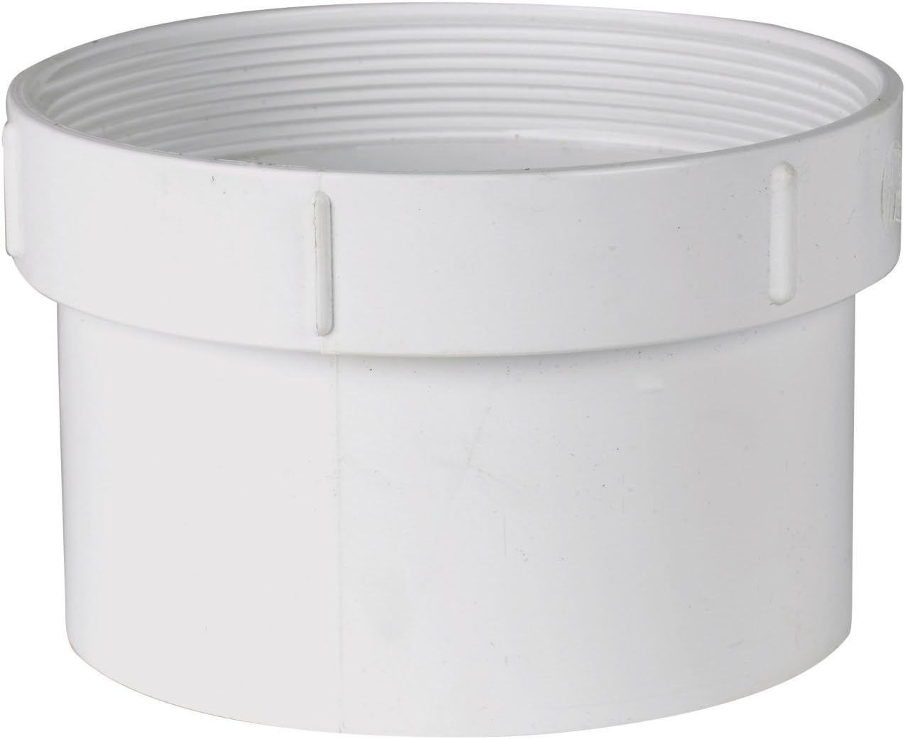 Amazon.com: Plastic Trends 6 in. Spigot x 6 in. Dia. FPT Cleanout ...