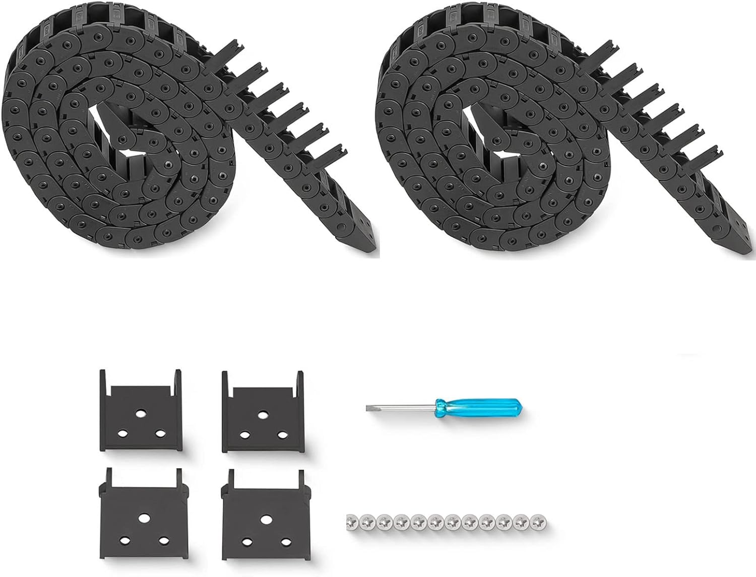 Amazon.com: 2pcs 39.4inch Drag Chain Cable Carrier Open Type R18 Wire ...