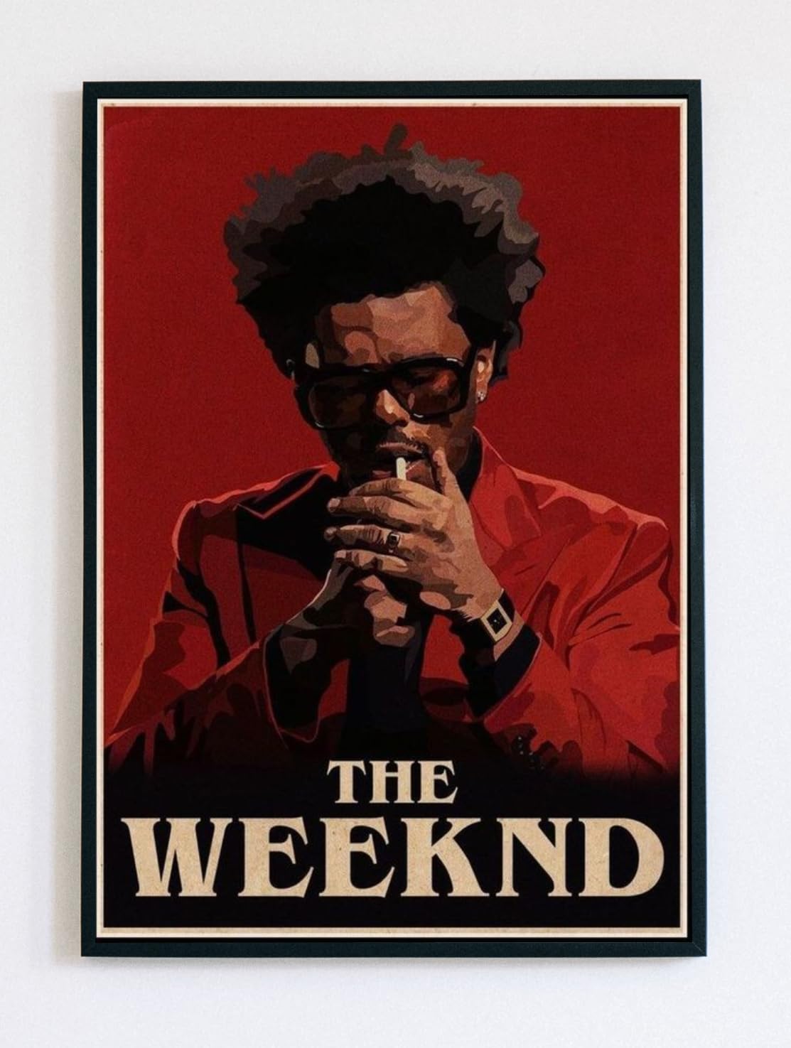 AMIFRAME The Weeknd, Abel Tesfaye, Wall Decoration Art Framed Poster ...