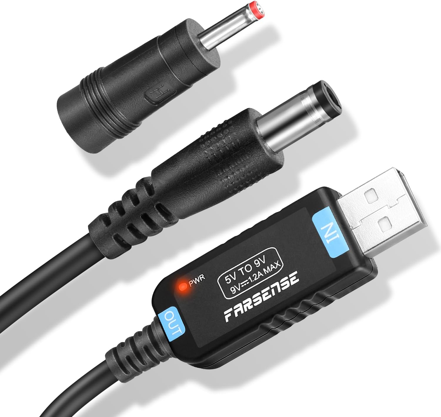 USB Step Up Power Cable, 5V to 12V Adapter with LED Indicator in Nepal ...