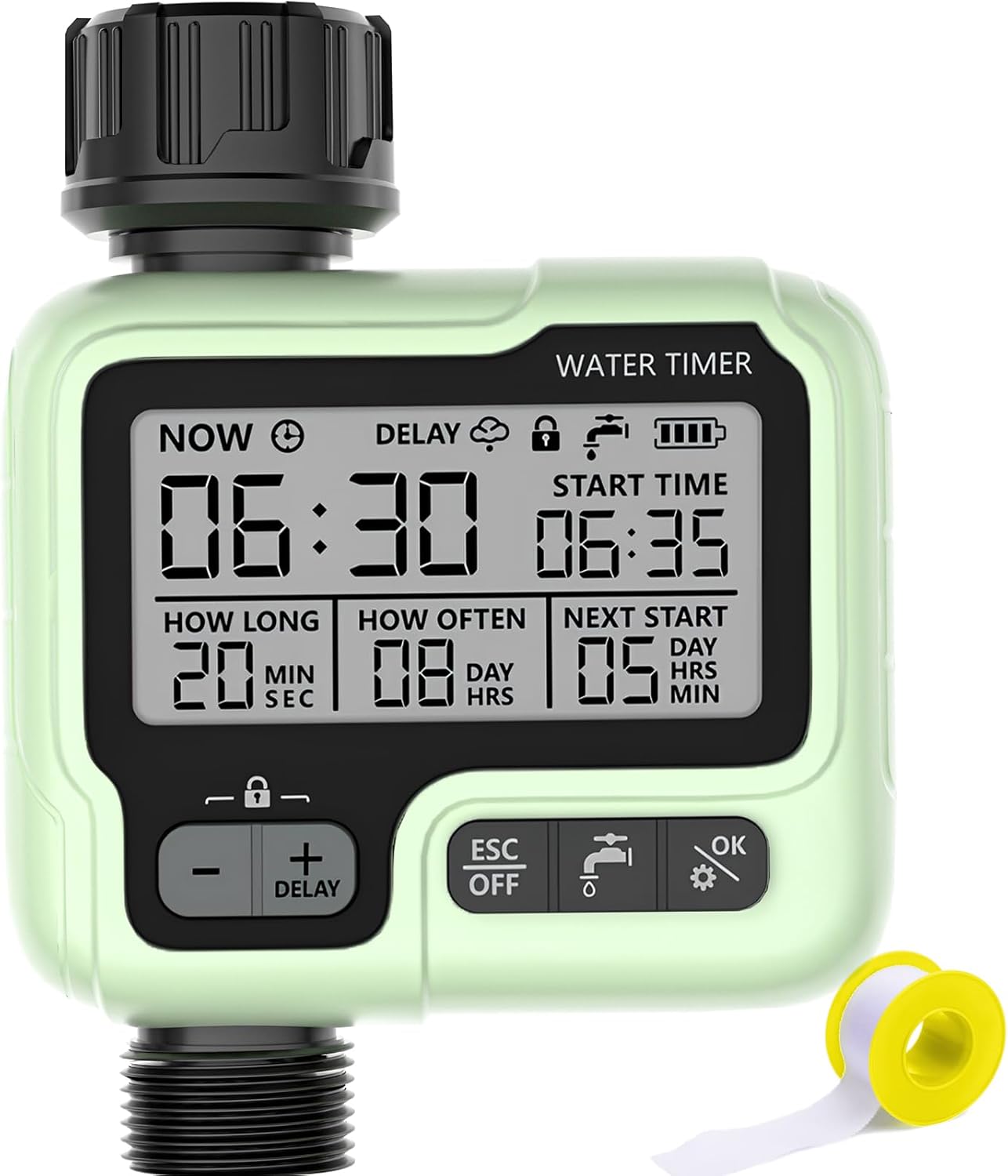 Amazon.com: SOYUS Sprinkler Timer, Programmable Water Timer Outdoor ...