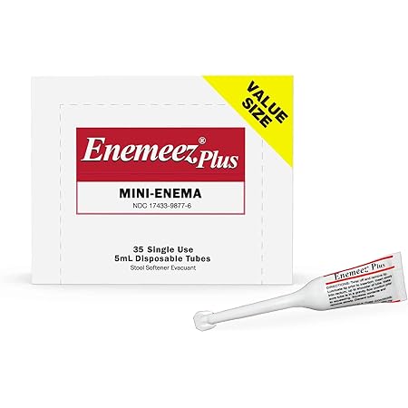 Amazon.com: Enemeez Plus Mini Enema, 283mg Docusate Sodium and 20 mg ...