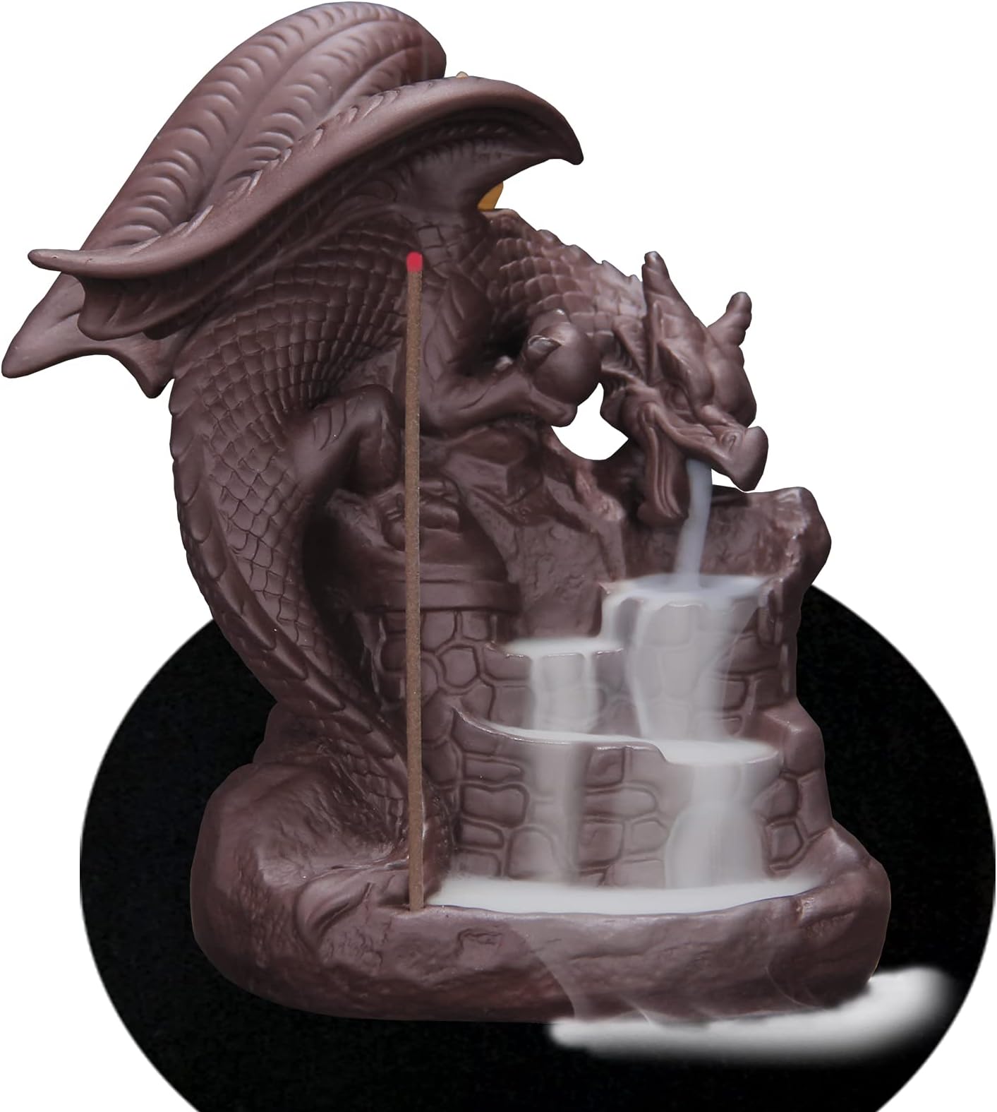 Amazon.com: Ceramic Dragon Incense Burner, Cute Baby Dragon Backflow ...