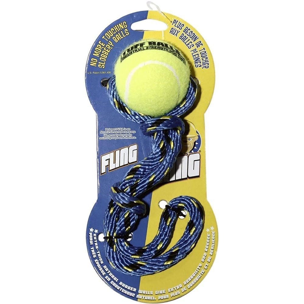 Snapklik.com : Fling Thing - Dog Tennis Ball Rope, Tennis Ball Toy On Rope For Dogs, Heavy Duty ...