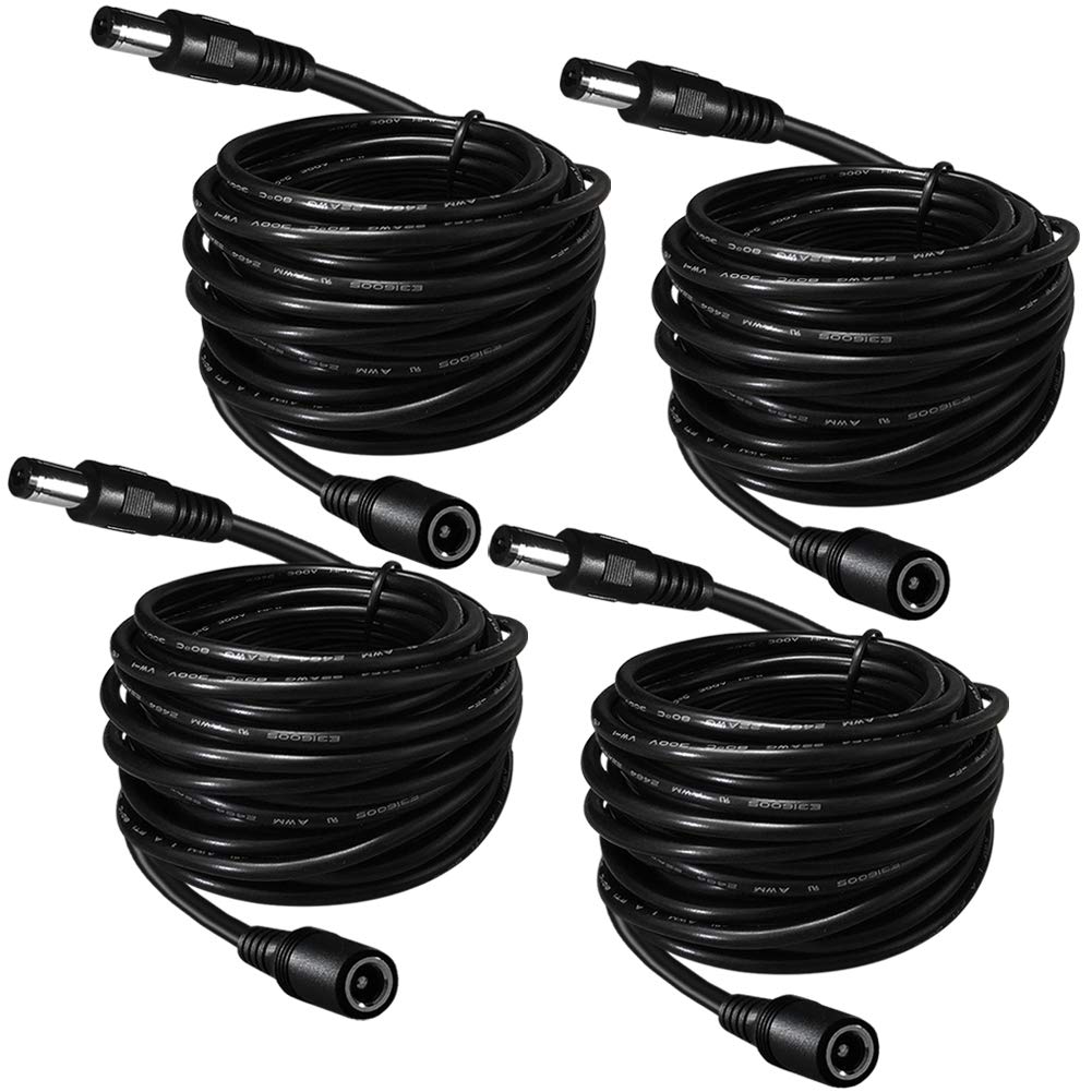Amazon.com: 5.5mm x 2.1mm Extension Cord 10FT, DC 12v Power Supply ...