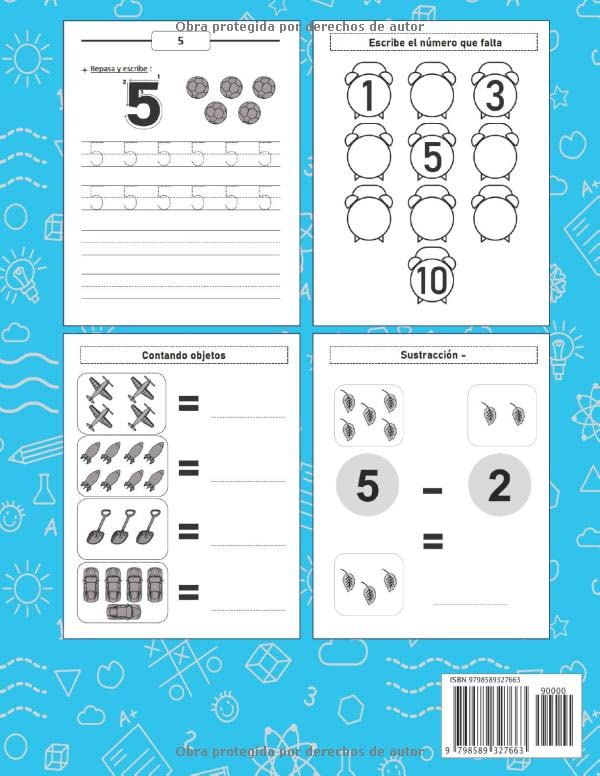 Snapklik.com : Matematicas Para Educacion Infantil 3-5 Anos: 100 ...