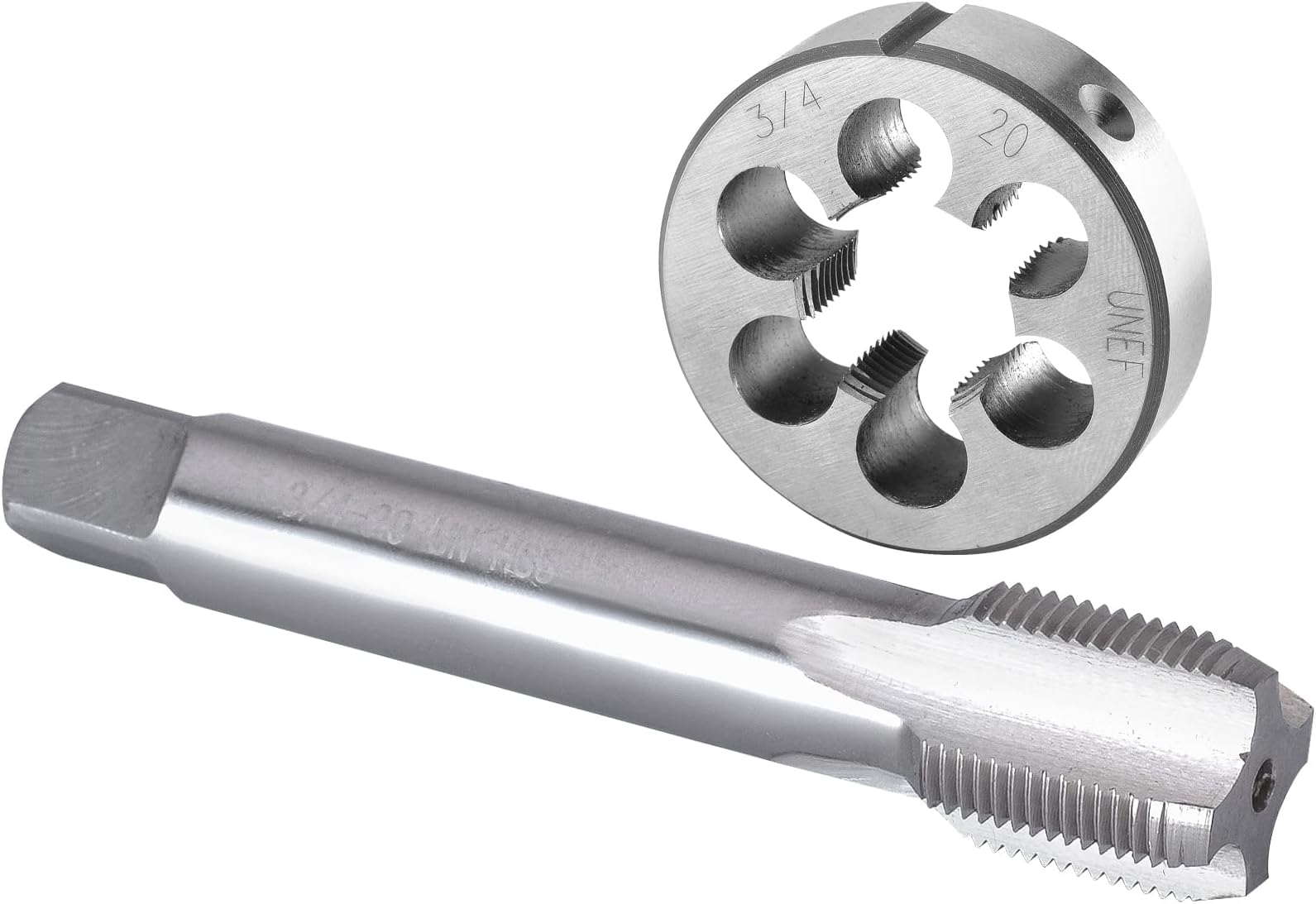 Amazon.com: 3/4-20 HSS Tap And Die Set， UNEF Machine Thread Tap And ...