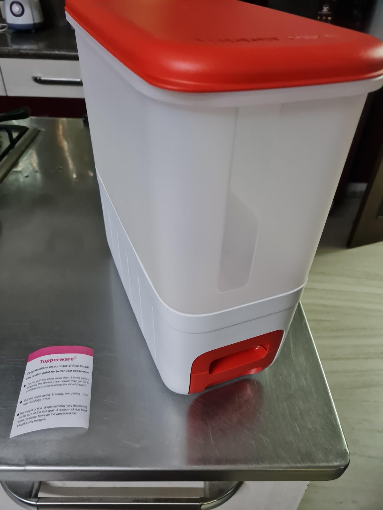 Buy Tupperware Smart Plastic Rice Dispenser Container, 11 Litre ...