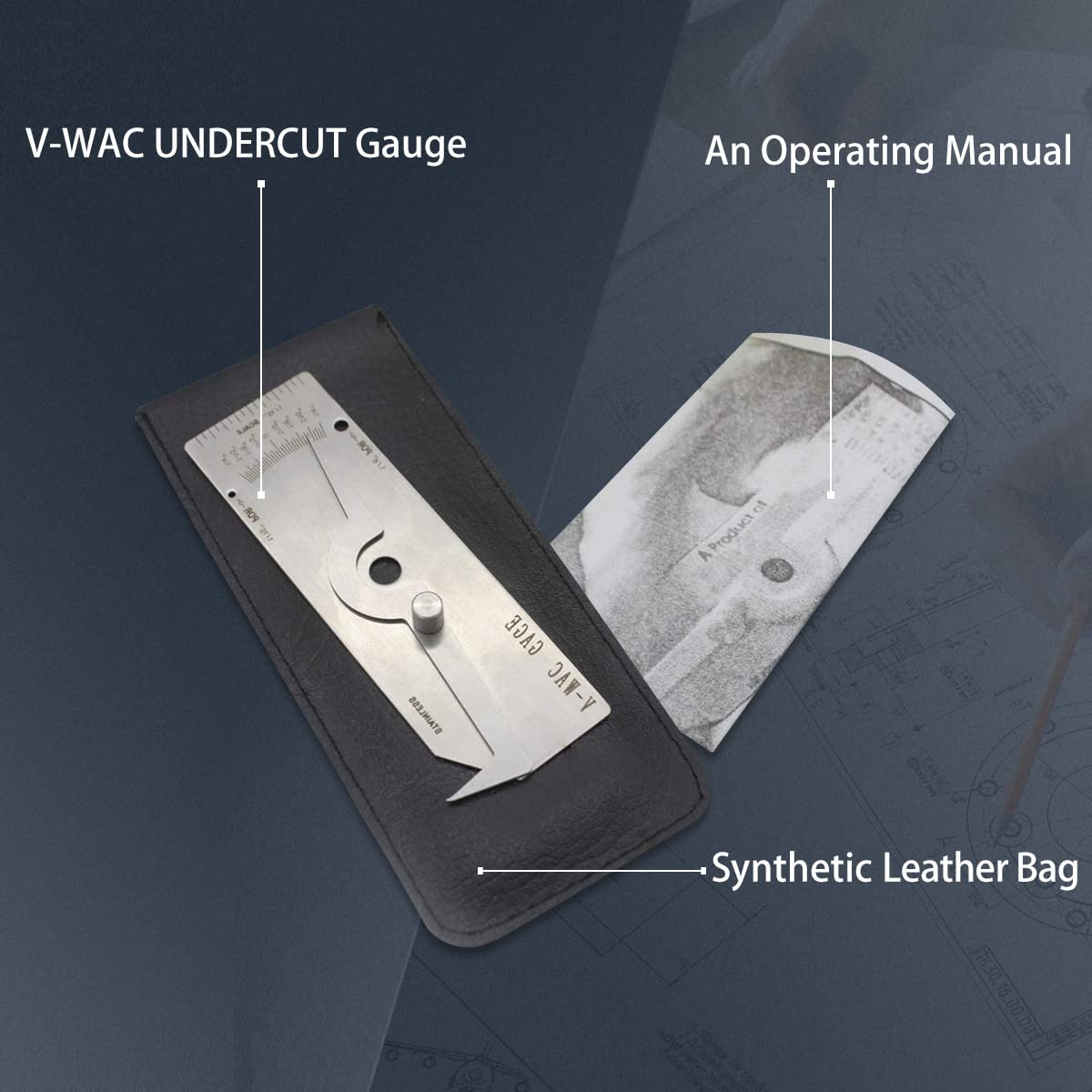 Snapklik.com : V-WAC Undercut Gauge Biting Edge Welding Guage For ...