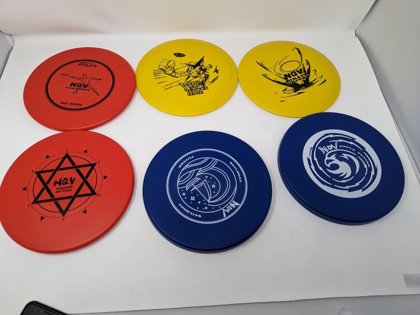 Amazon.com: NQV Disc Golf Set,Disc Golf Starter Set-6 Pack Driver, Mid ...