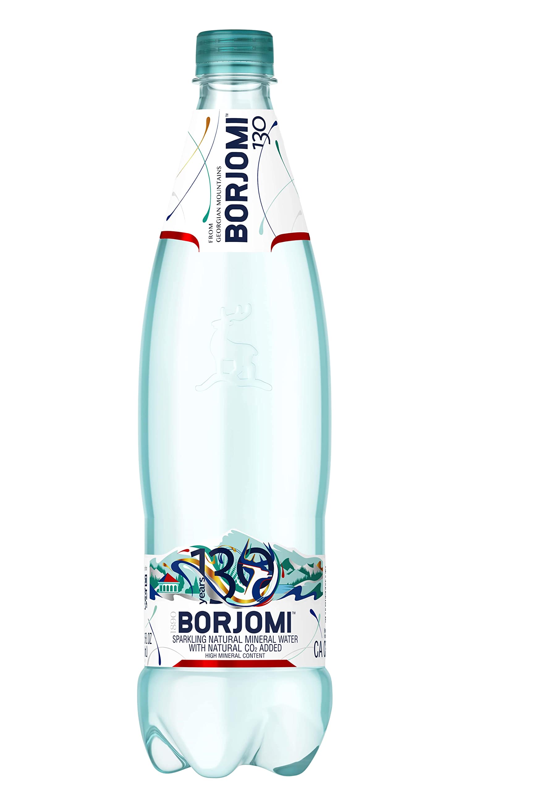 Buy Borjomi Sparkling Natural Mineral Water, Plastic Bottles, 25.3 Fl ...