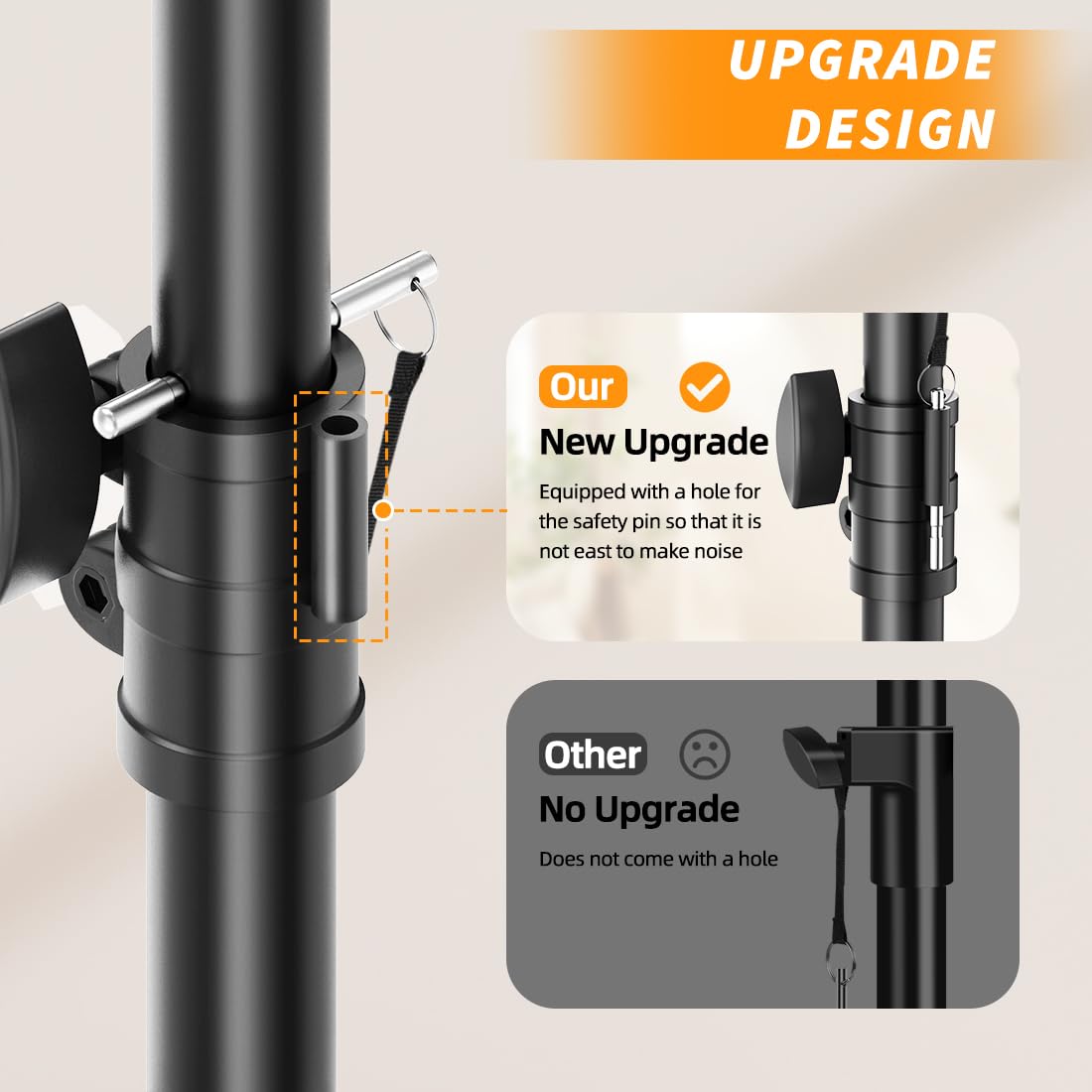 Snapklik.com : Small Speaker Stands, Lightweight 35mm Compatible Insert ...