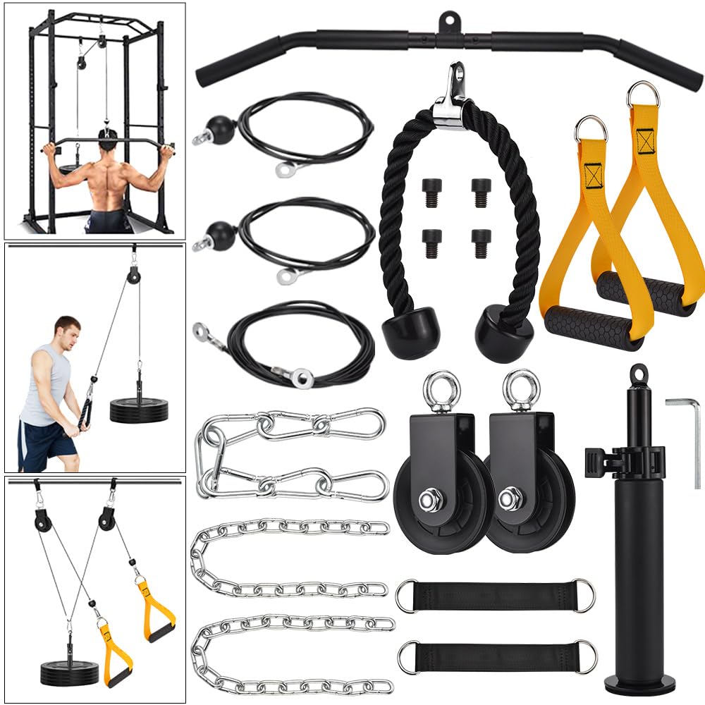 Amazon.com : Orangelight Cable Pulley System Gym - Weight Pulley ...