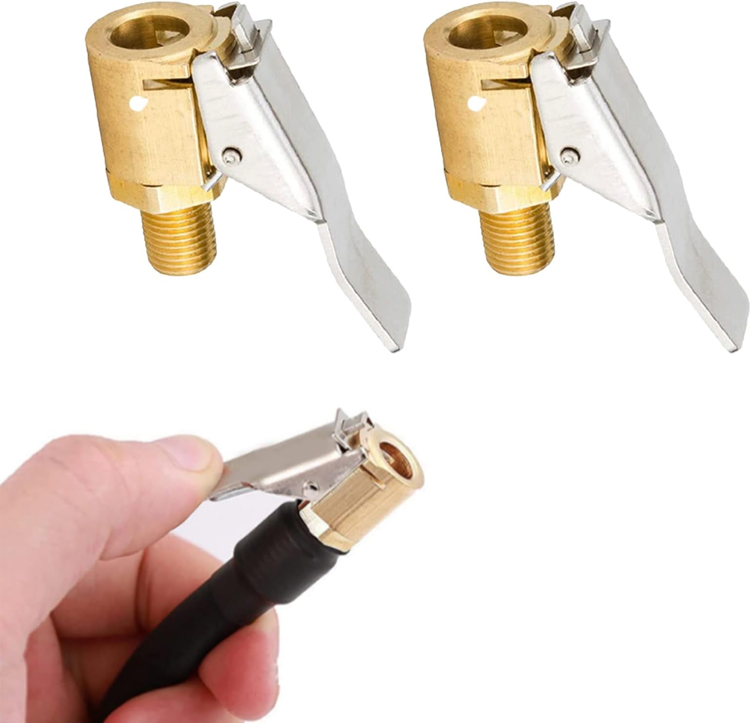 LIAMGUS 2 pcs tyre valve, Tire Air Chucks, Tire Air Chuck with Clip ...