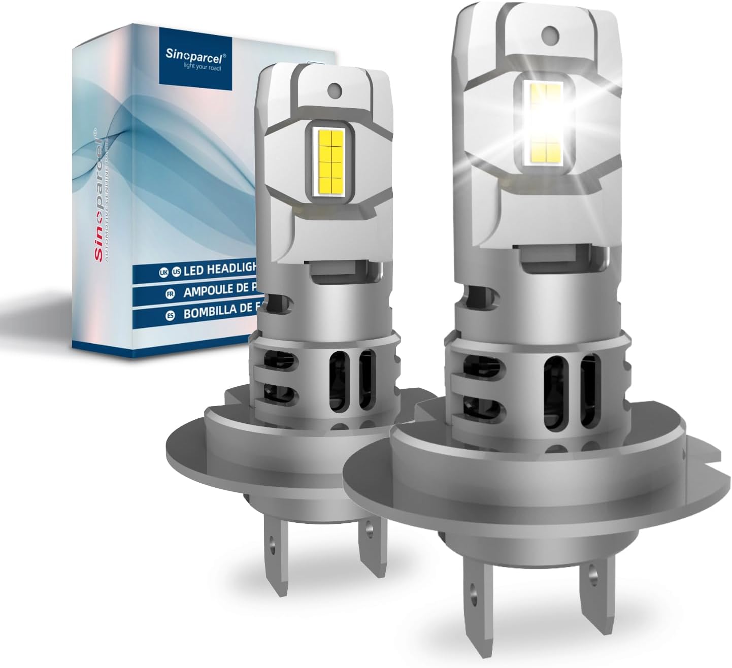 FAHREN H7 LED Headlights Conversion Kit, Upgrade 600% 20000 Lumens ...