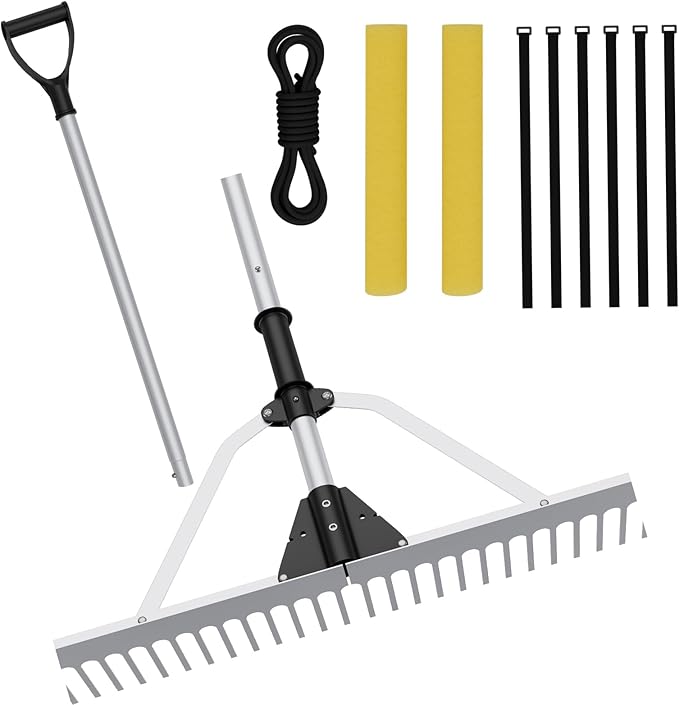 Amazon.com : Goplus Floating Weed Lake Rake, 36" Aluminum ...