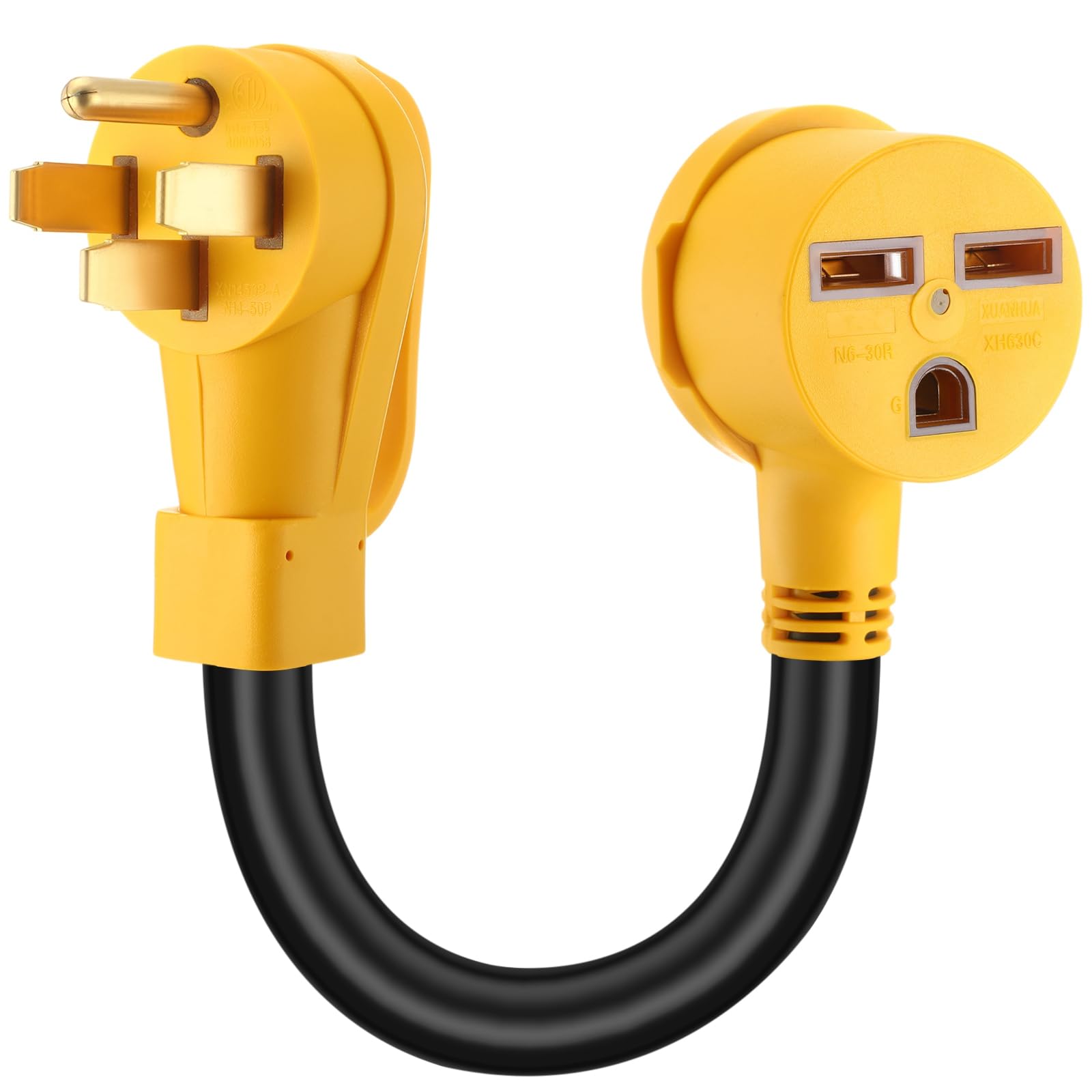 Amazon.com: Relaxweex 4 Prong to 3 Prong Dryer Adapter NEMA14-50P to 6 ...