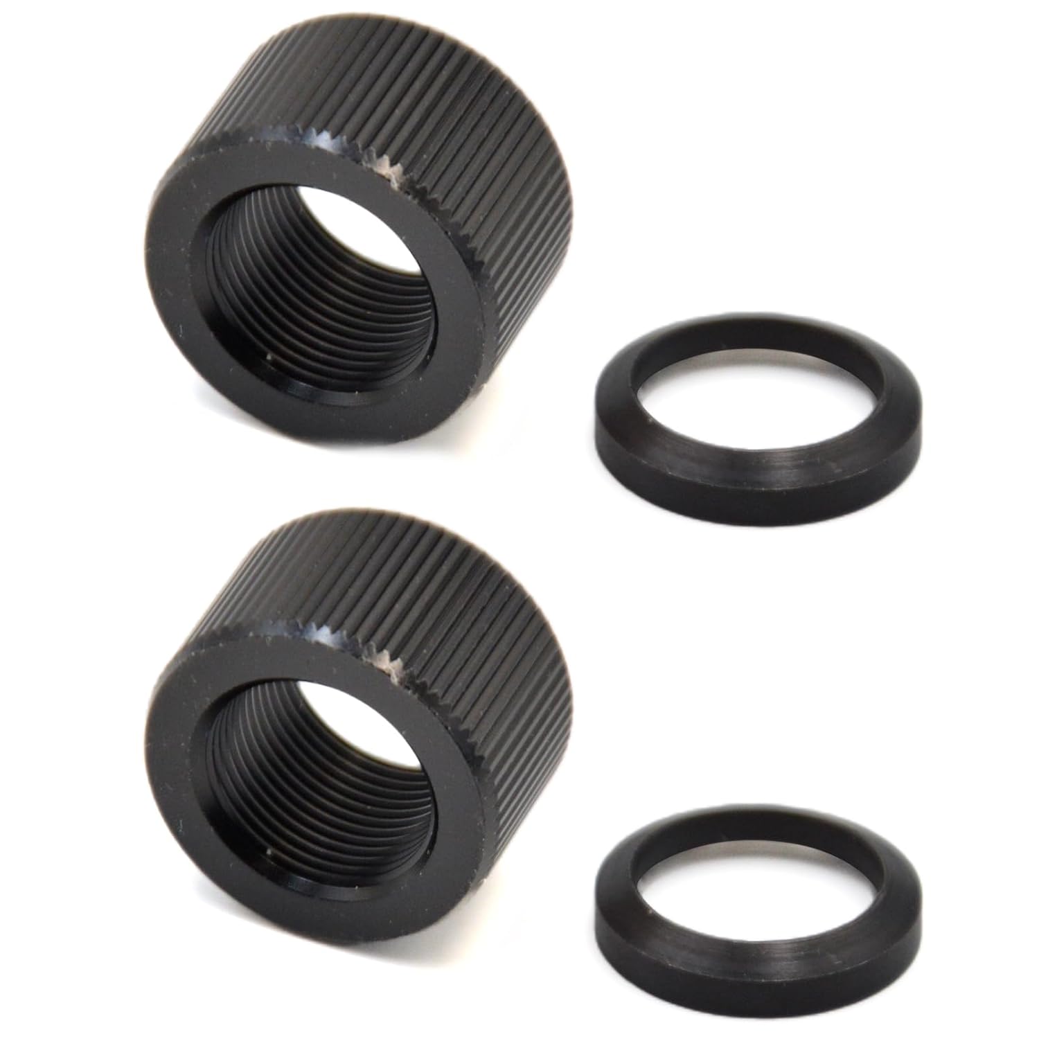 Amazon.com: 5/8 x 24 Thread Protector Aluminum & Crush Washers Steel 4 ...