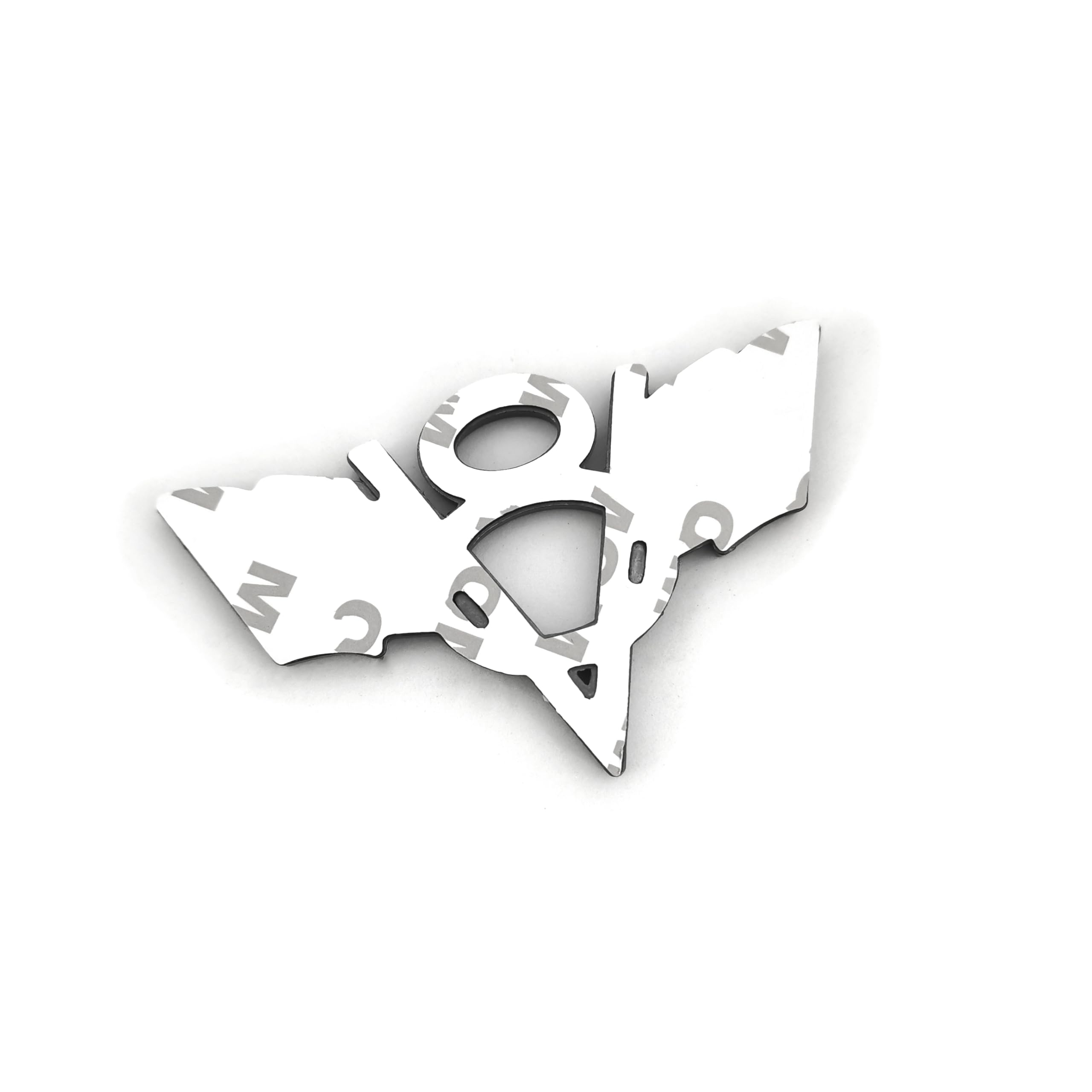 Bmw Black Badge Silver Tone Metal V6 Pattern Adhesive Badge Emblem ...