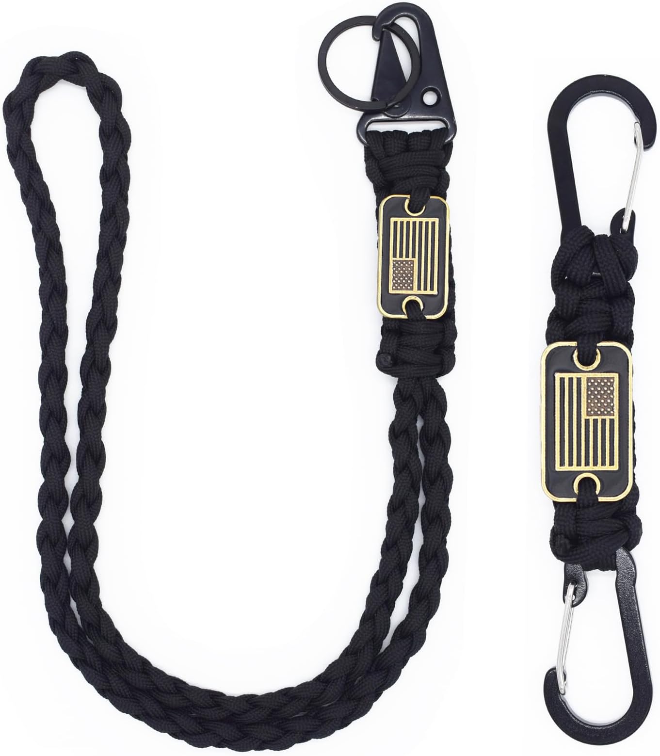 Amazon.com: ZXKHYOR 2 Pcs Heavy Duty Paracord Lanyard Necklace, 550 ...