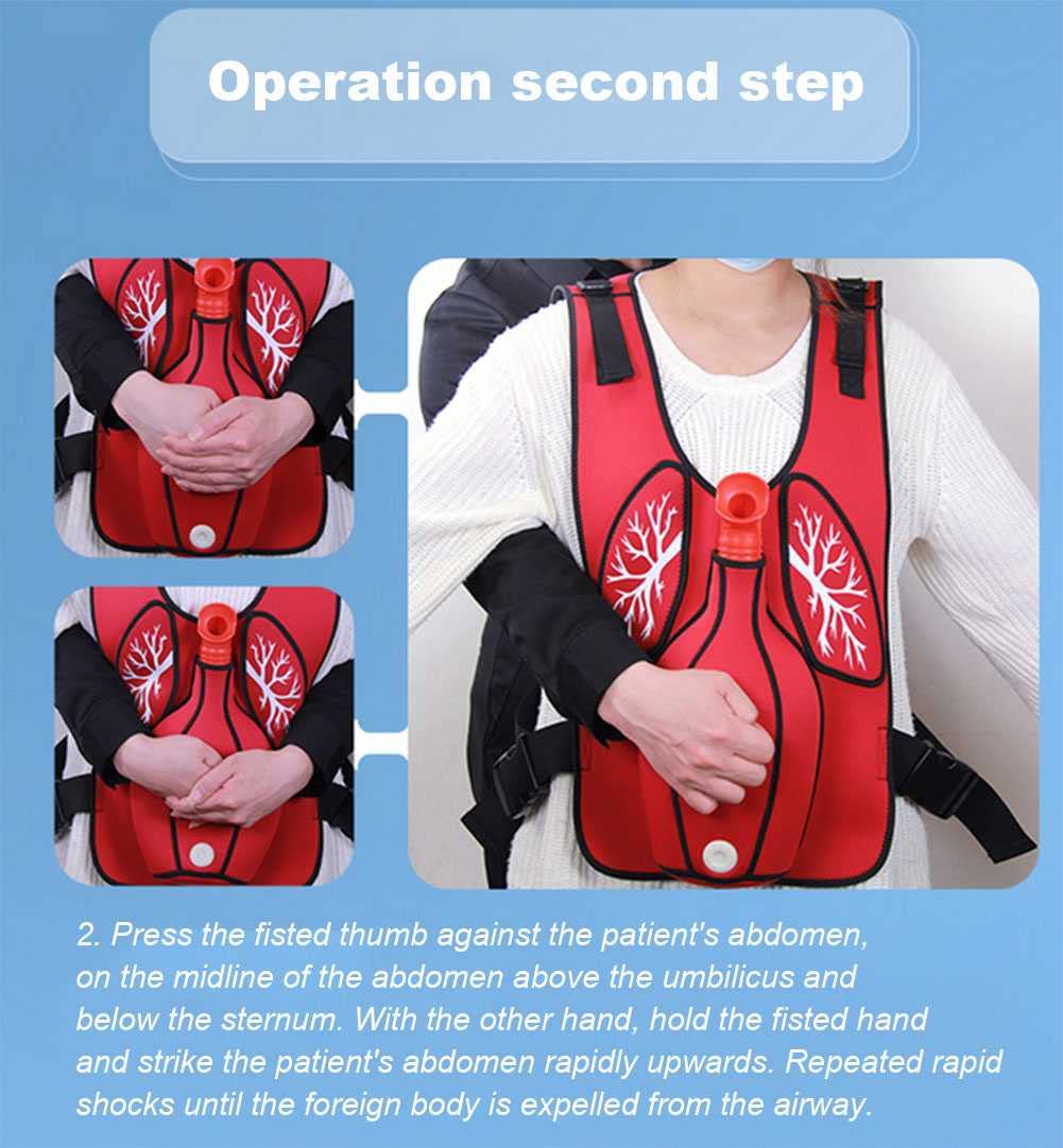 Buy TWFJEL Anti Choking Obstruction Trainer Vest, First Aid Teaching ...