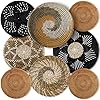 Amazon.com - Xuhal Set of 8 Hanging Woven Wall Basket Handmade ...
