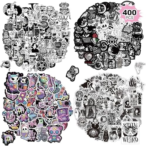 Amazon.com: 400 PCS Goth Stickers,Goth Accessories,Cool Gothic Bulk ...