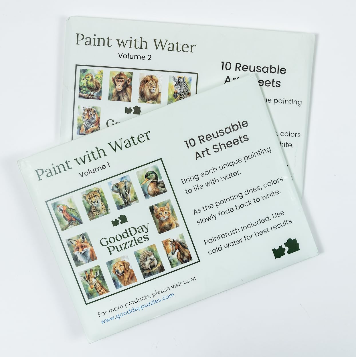 Amazon.com: GoodDay Puzzles Paint with Water, 20 Reusable Painting ...