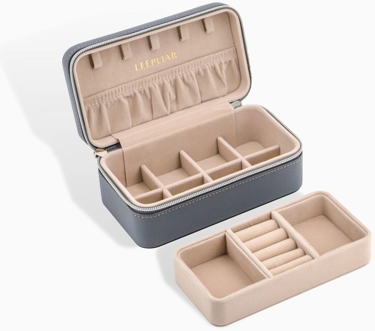 Amazon.com: KOOAAICCHI Small Jewelry Box, Travel Jewelry Organizer ...