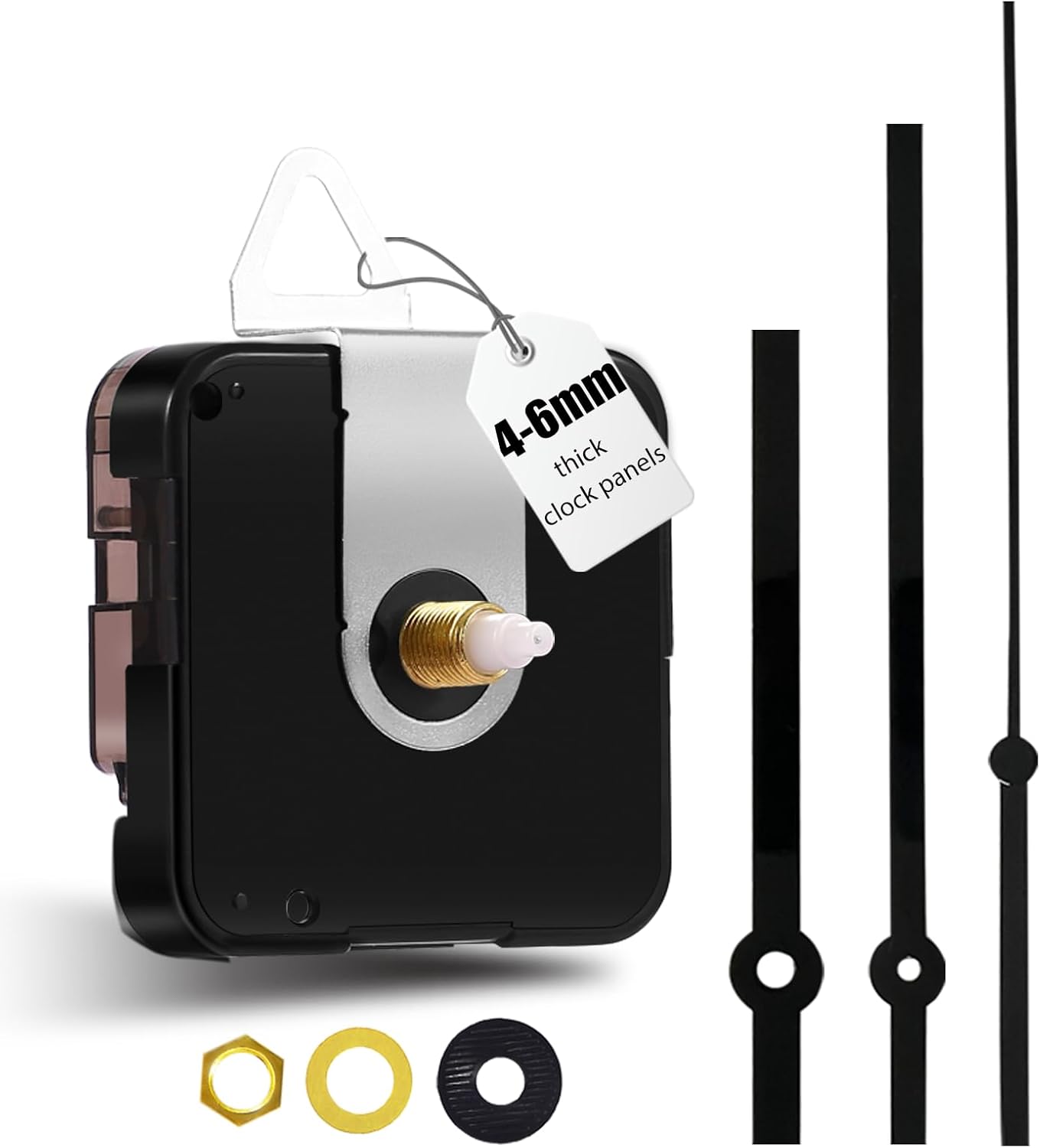 DEEWISH 12888 Quartz DIY Wall Clock Movement Kit - Silent Sweep ...