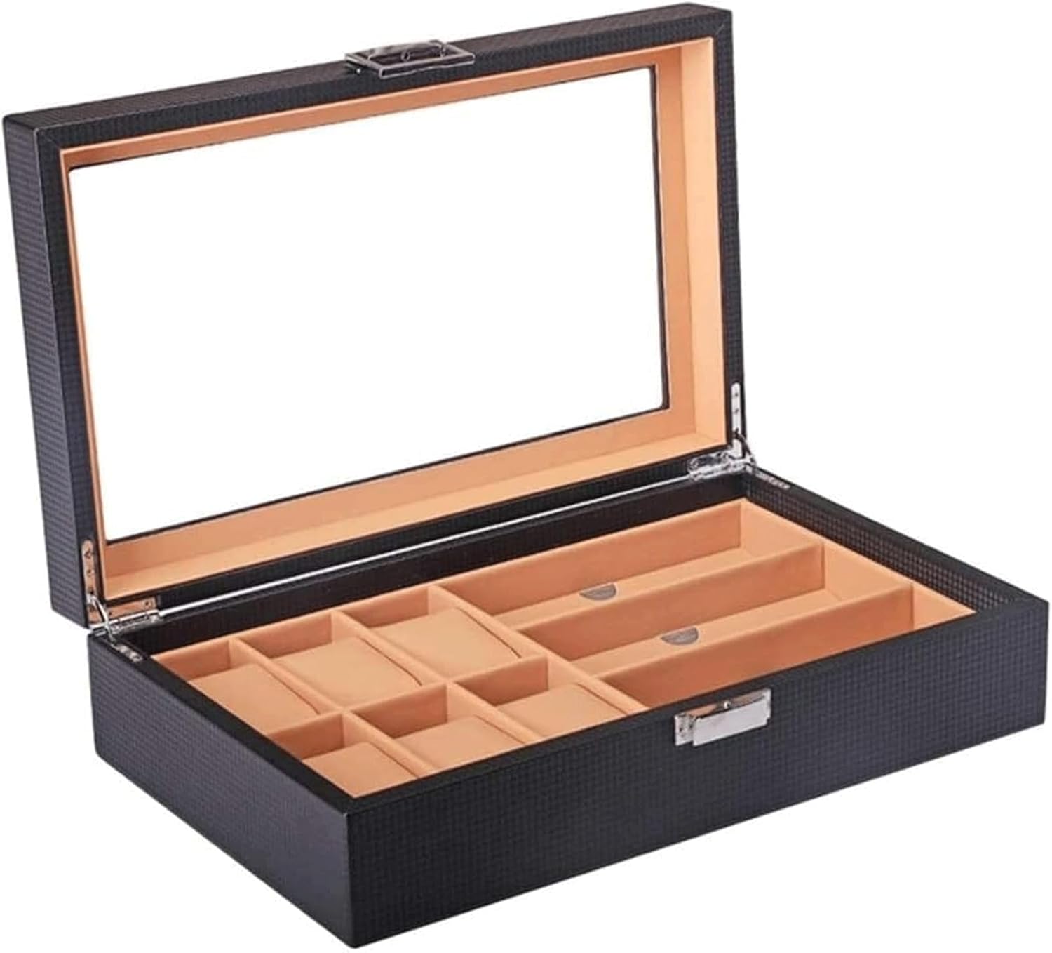 Amazon.com: WHAOAMT Watch Box Case Organizer Display, Thick And Durable ...