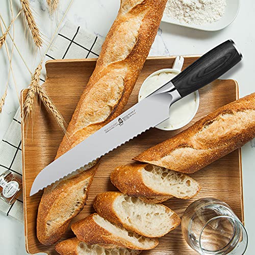 Snapklik.com : TUO Bread Knife - 8 Bread Slicing Knife Knife Serrated ...