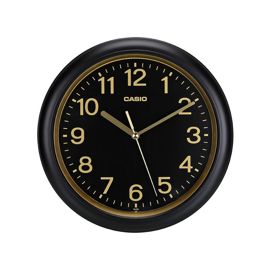 Buy Casio Analog Wall Clock (IQ-59-1DFA, Black, 26 x 26 x 4.2 cm ...