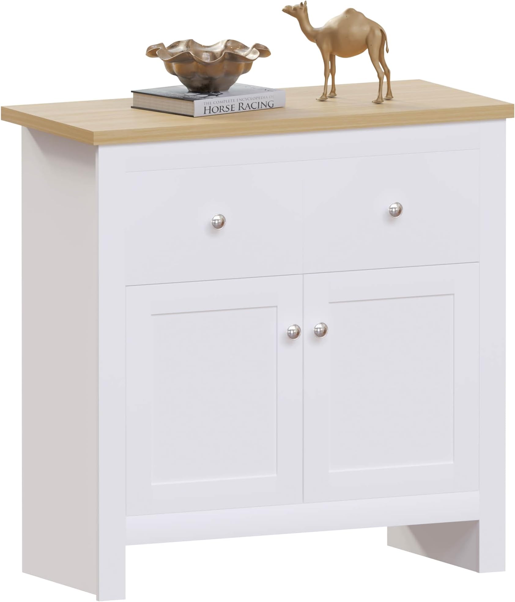 Vida Designs Arlington Sideboard, Buffet Table, Cupboard Cabinet (White ...