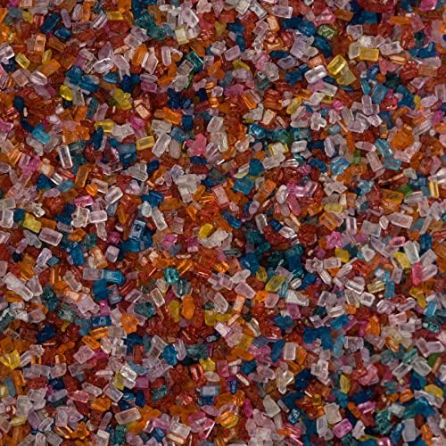 Amazon.com: RAINBOW Sugar Crystals - 4 oz shaker jar - Edible Sugar ...