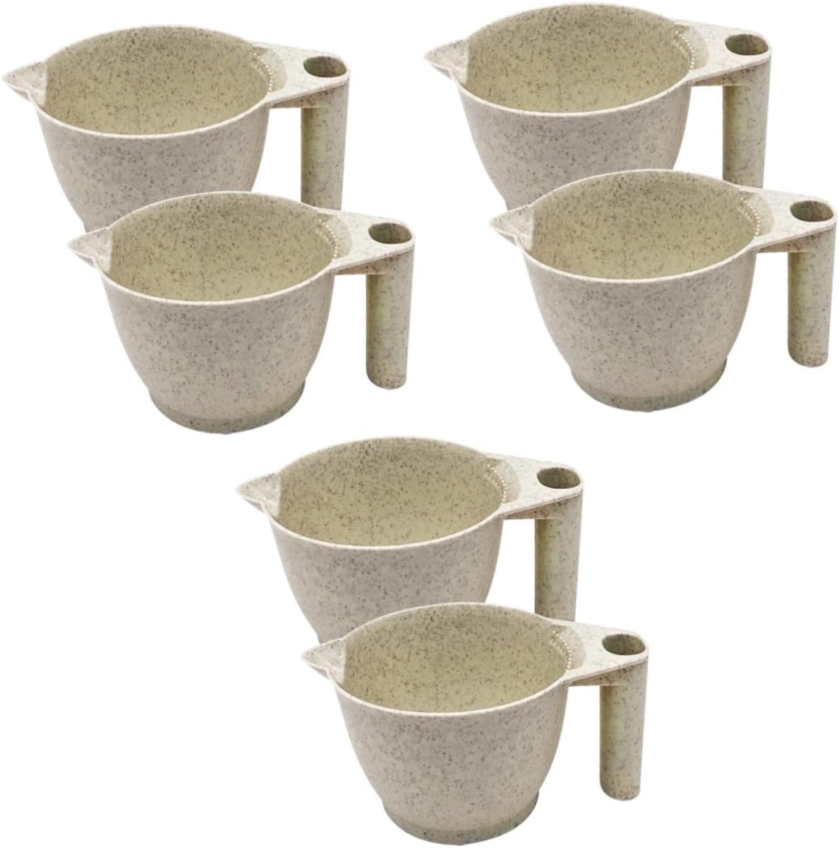 Amazon.com: minkissy Hair Dye Bowl 6 Pcs Hair Dye Tools Hair Mixing ...