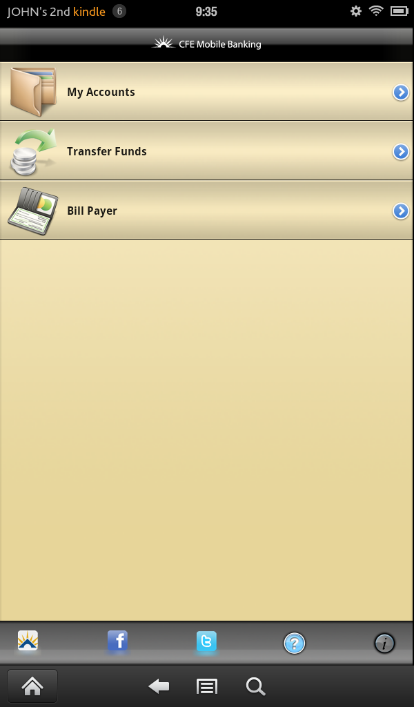 CFE Mobile Banking (Kindle Tablet Edition) - App on Amazon Appstore