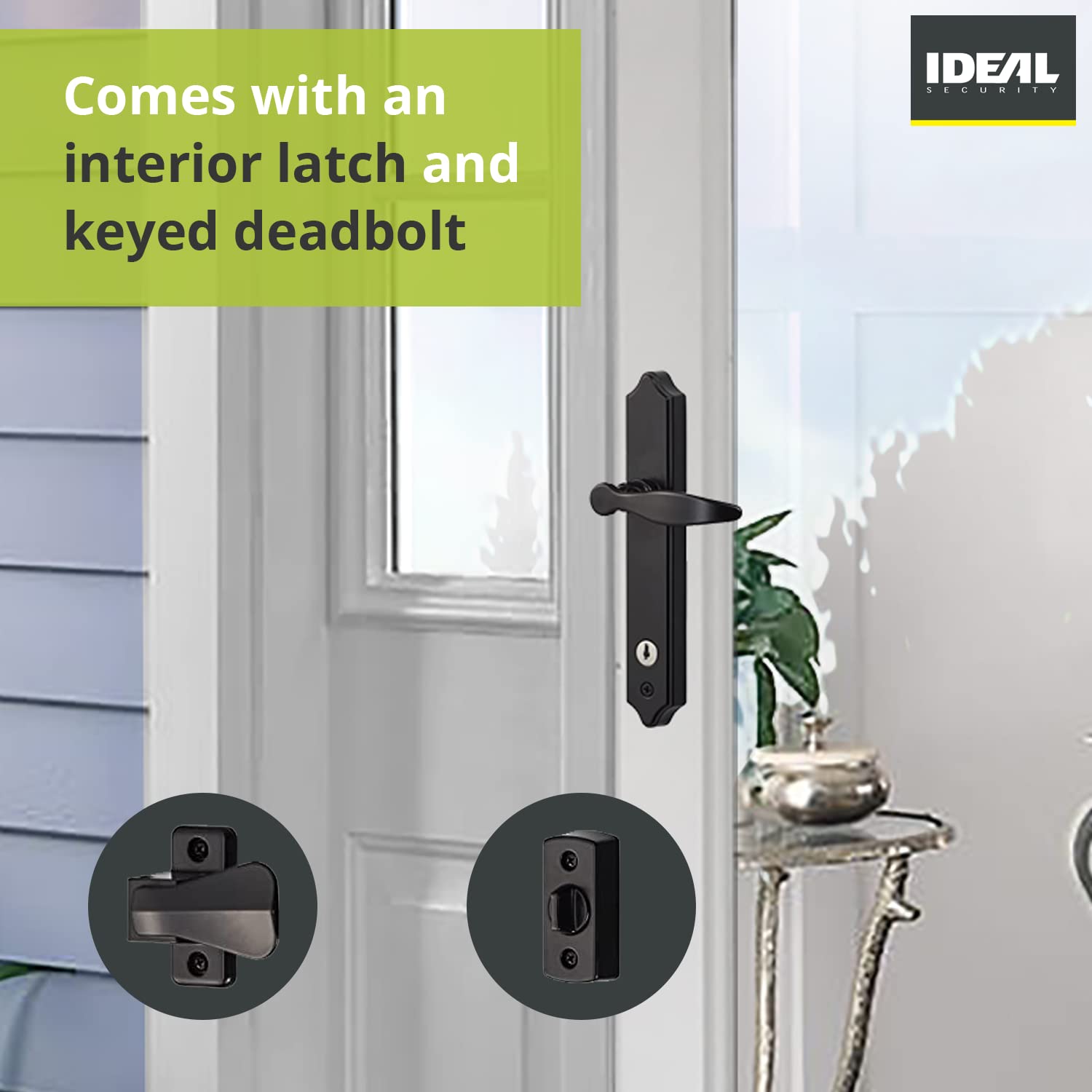 Snapklik.com : Ideal Security Matte Black Storm Door Handle