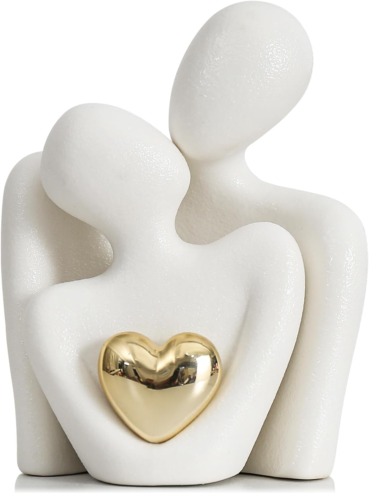 Amazon.com: DEAMACE Ceramic Couple Statues for Home Decor, Hugging ...