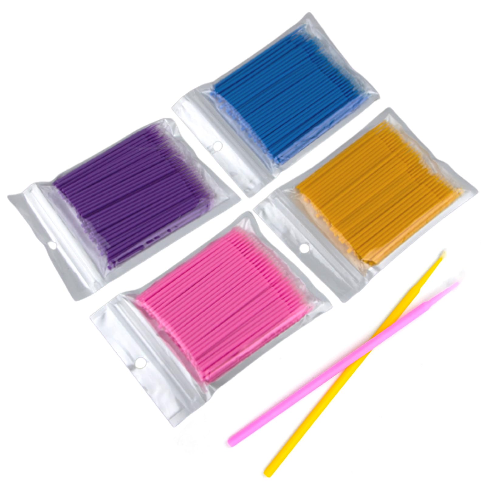 400Pcs Micro Applicators Brushes, Disposable Applicator Eyelash Brushes ...