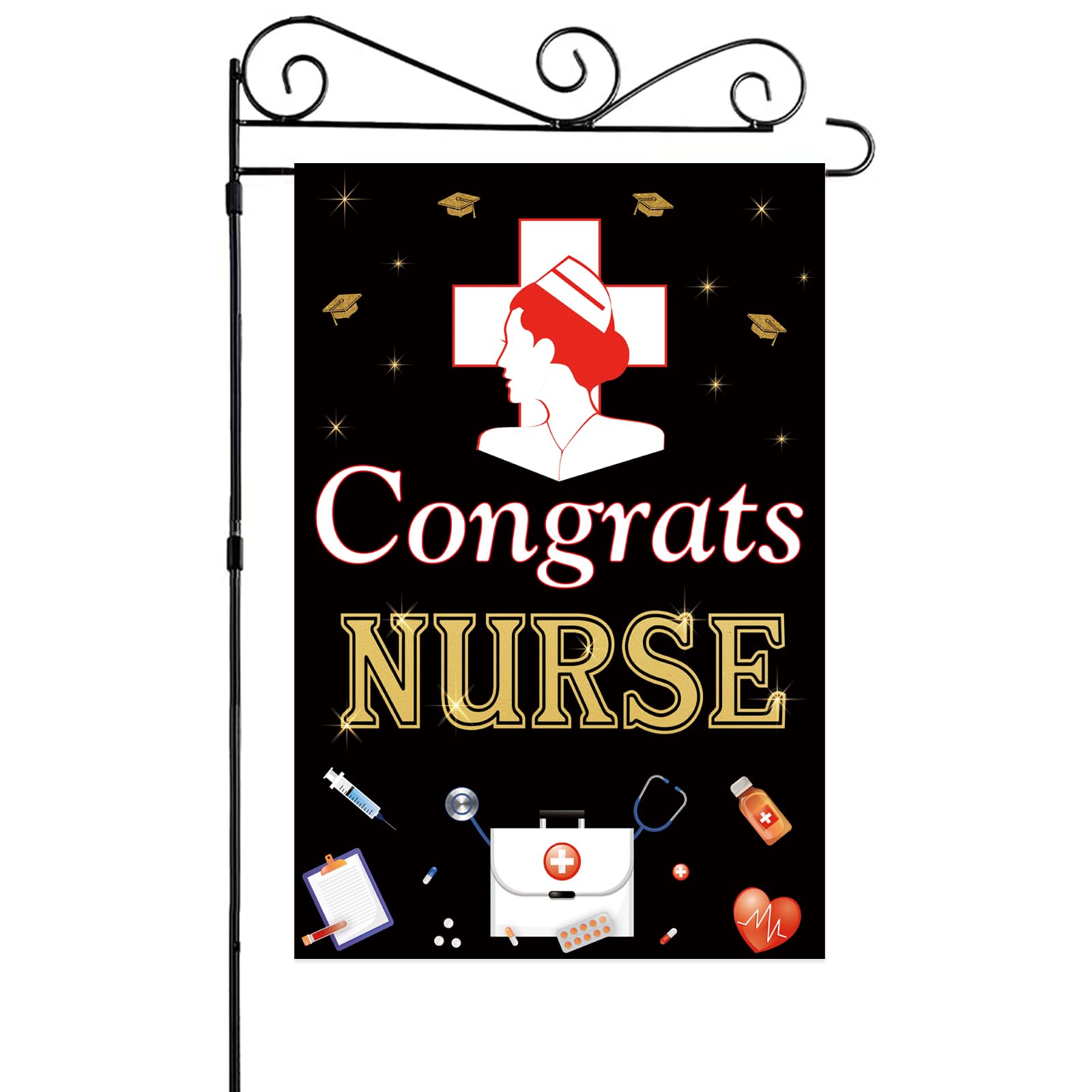 Snapklik.com : Congrats Nurse Garden Flag, Nurse Graduation Flag ...