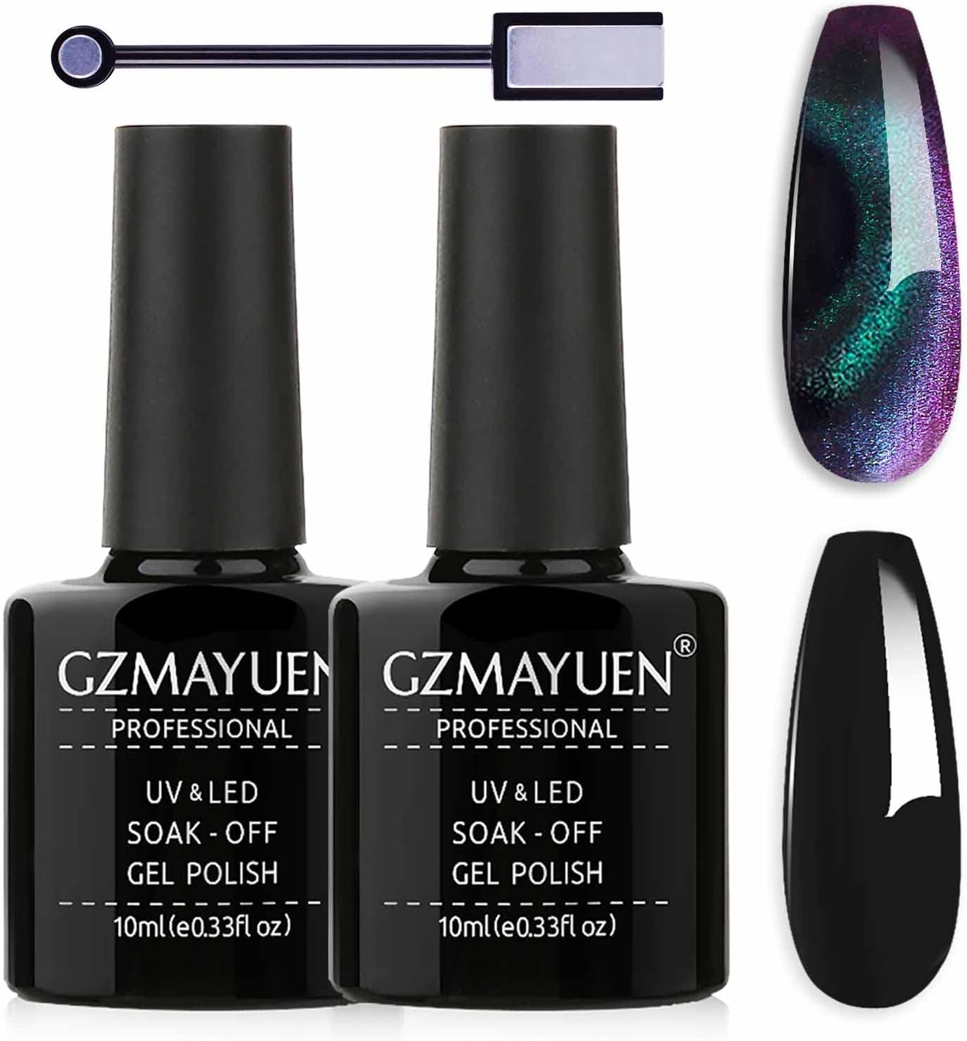 GZMAYUEN Vernis Cat Eyes Semi Permanent 5D Vernis Magnetique Aimant Cat ...