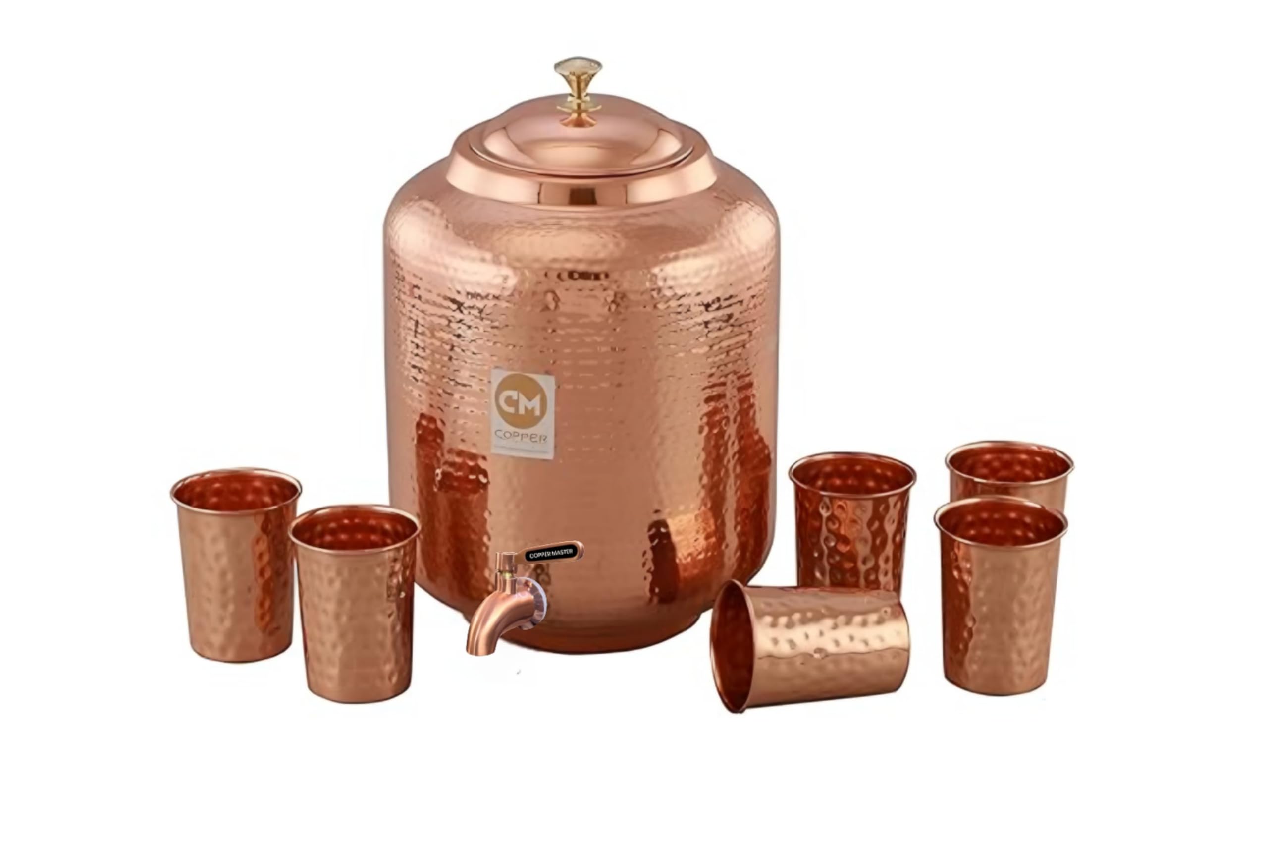 Copper Master 11 Litre Hammered Copper Water Dispenser (Matka ...
