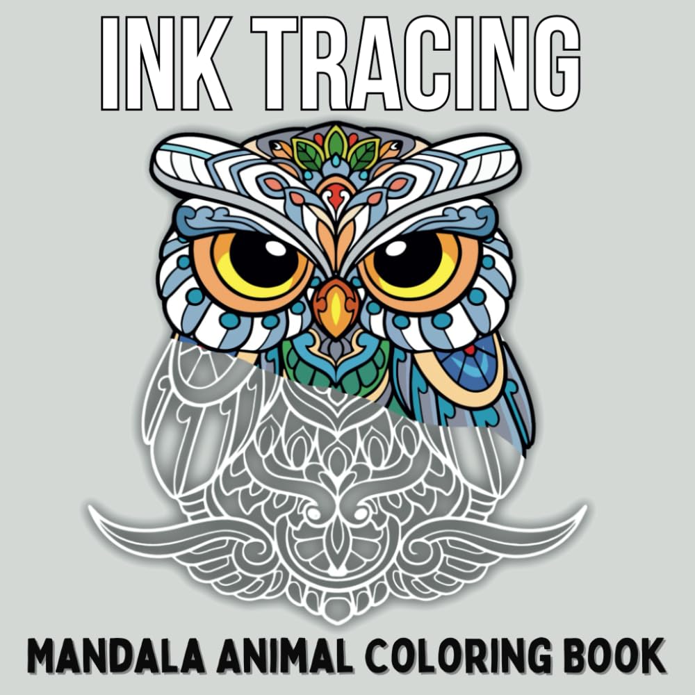Amazon.com: Ink Tracing Coloring Book: Bold and Easy Trace White Lines ...