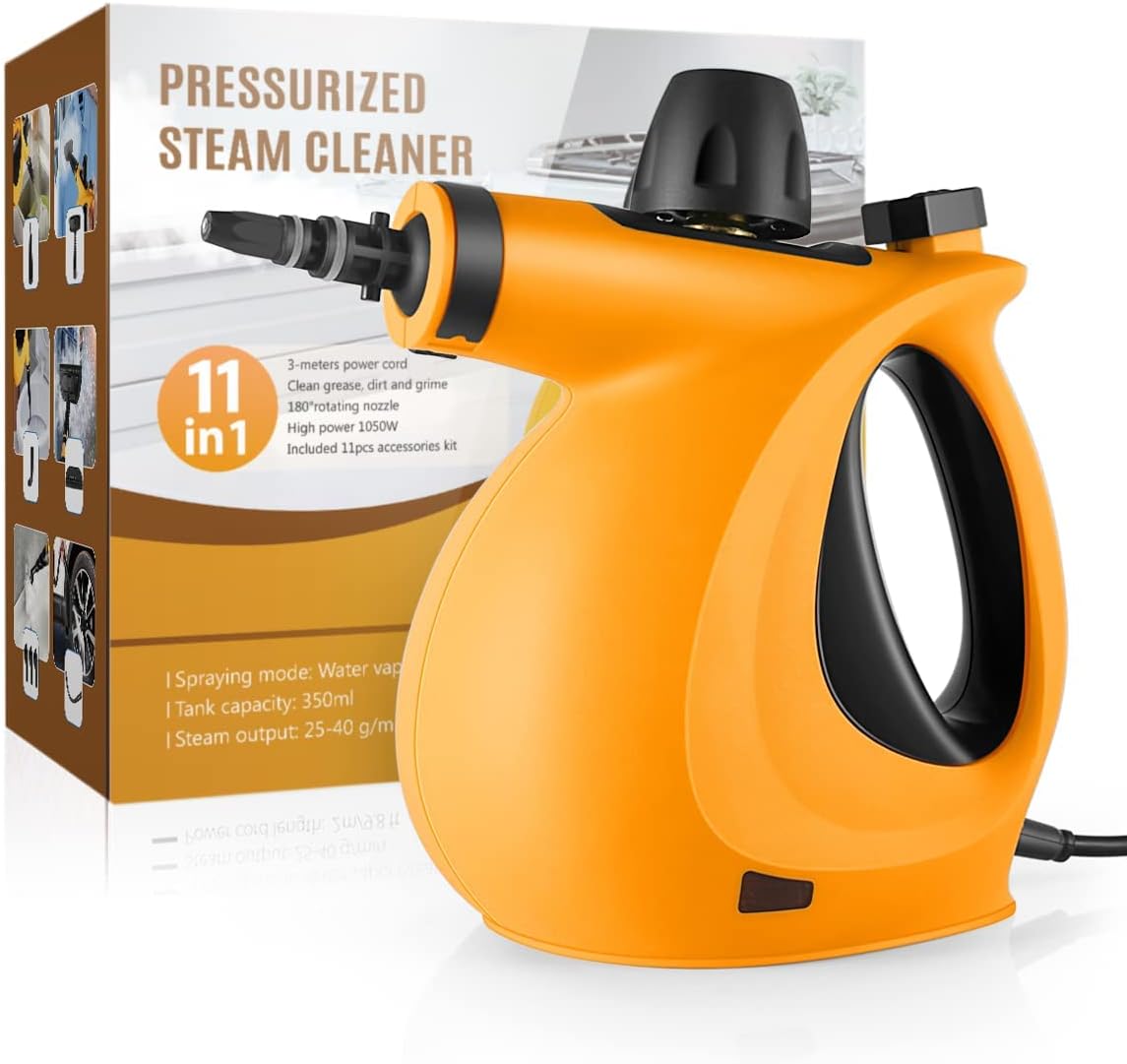 Amazon.com - STEAMIFY Pressurized Handheld Steam Cleaner with 10pcs ...