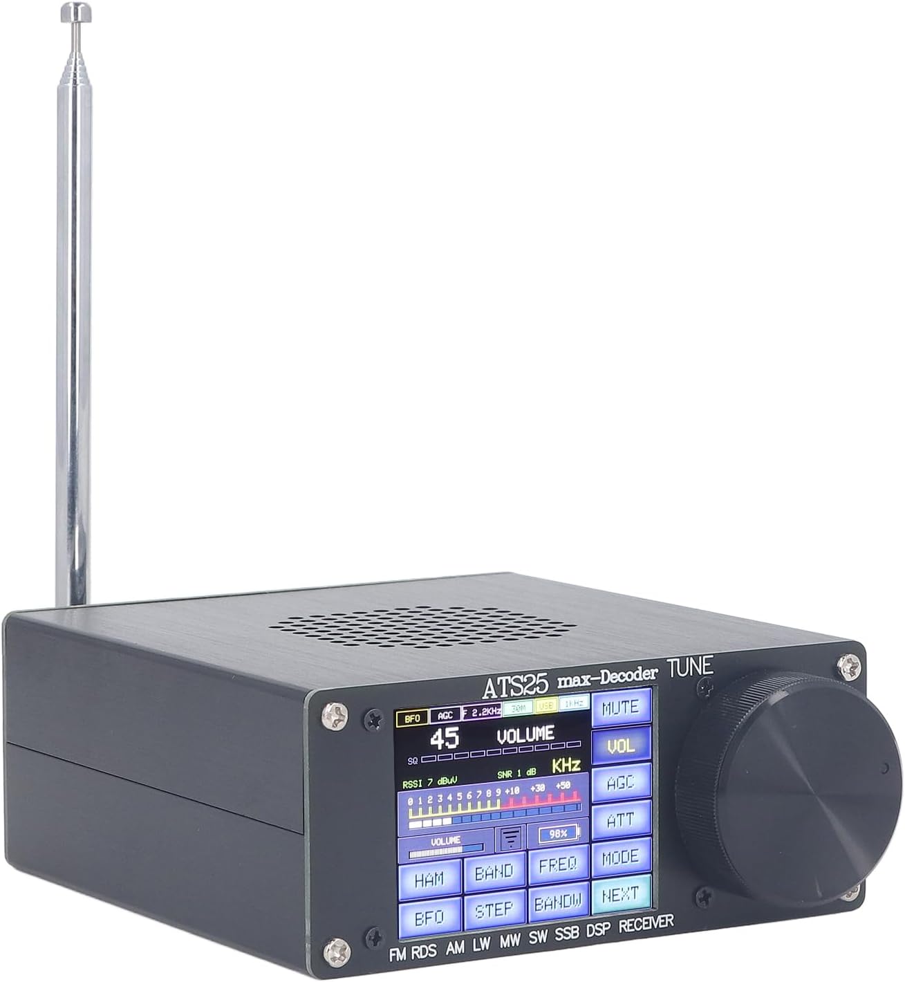 Amazon.com: SI4732 ATS 25max Radio Full Band Receiver 2.4in Color DSP ...