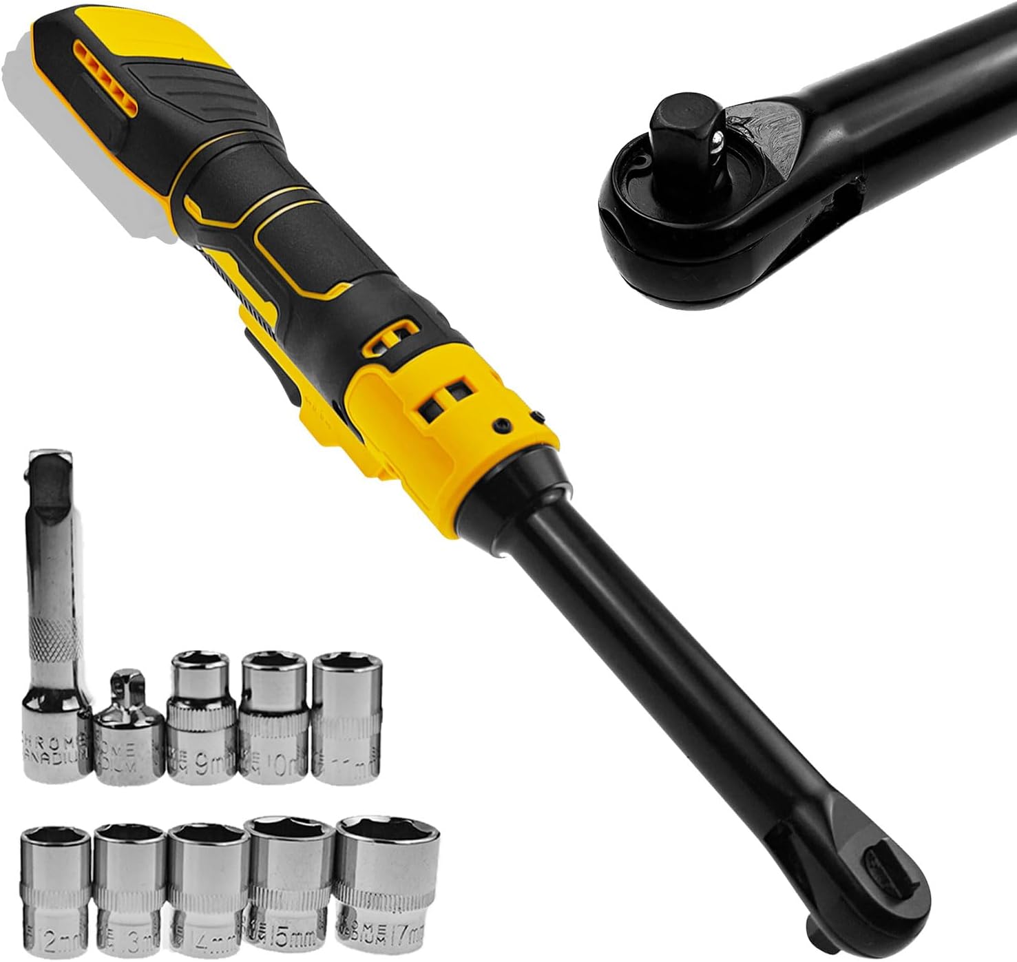 Amazon.com: DEWALT 20V MAX XR Cordless Ratchet Set, 3/8" and 1/2 ...